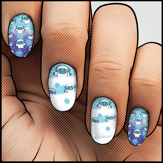 Abominable Snowman Nail Wrap 22-tip Set – Espionage Cosmetics