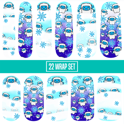Abominable Snowman Nail Wrap 22-tip Set – Espionage Cosmetics